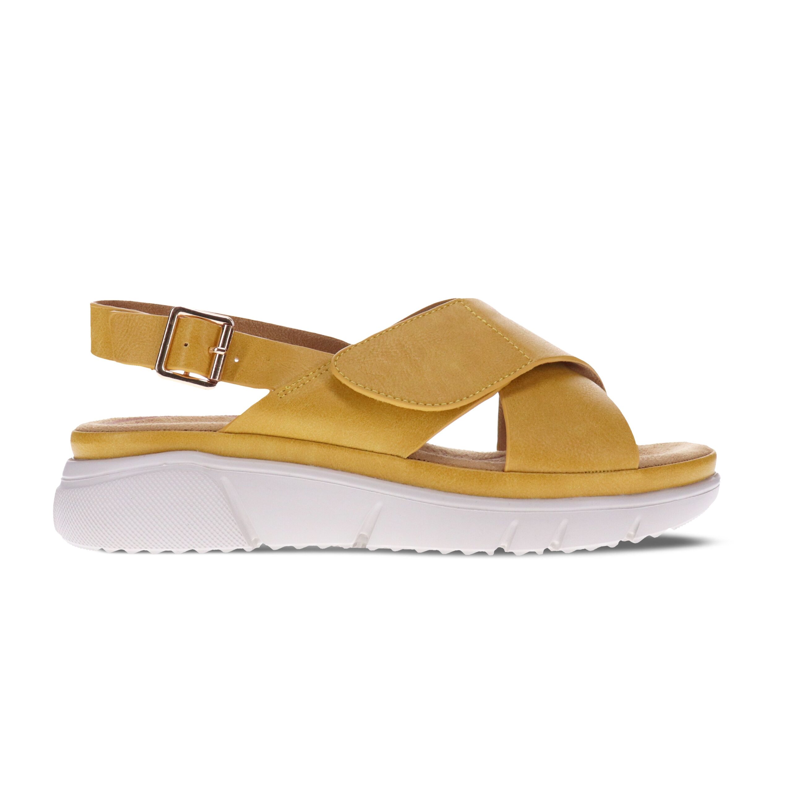 Scholl Run Sandal Mustard » Foot Steps Podiatry Griffith