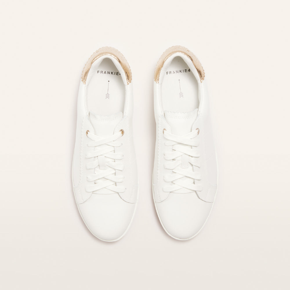 FRANKIE4 Jackie IV White/Rose Gold » Foot Steps Podiatry Griffith